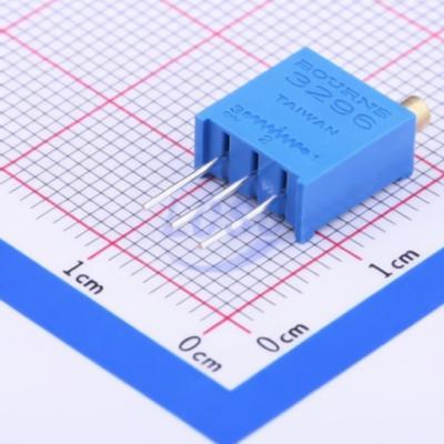 China Sealed 3/8 inch square trimpot potentiometer BOURNS 3296W-1-502LF for industrial cermet applications for sale