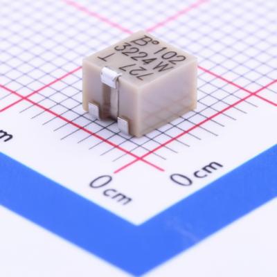 China Surface Mount Multiturn Cermet Trimming Potentiometer BOURNS 3224W-1-102E 4 mm Square SMD Trimpot for sale