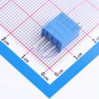 China 3 8 Square Trimming Potentiometer BOURNS 3296W-1-202LF with RoHS Compliance and Multiple Terminal Styles for sale