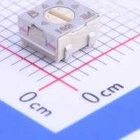 China 4 millimeter square sealed cermet trimming potentiometer with side adjust BOURNS 3314J-1-102E series for sale