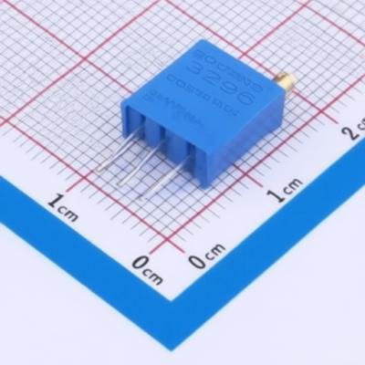 China Sealed Cermet Trimpot Potentiometer BOURNS 3296W-1-500LF with Tape Reel Packaging and Chevron Seal Design for sale