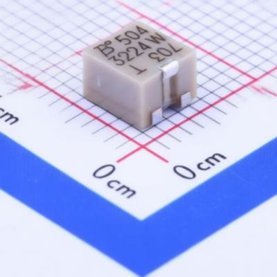 China Compact 4mm Cermet Multiturn SMD Trimpot BOURNS 3224W-1-504E RoHS Compliant for Industrial Applications for sale