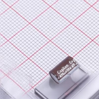 China 470F 35V Aluminum Electrolytic Capacitor CapXon FH471M035G160A with PET Sleeve and Wide Temperature Range for sale