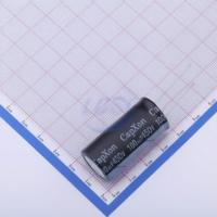 China Durable CapXon KM101M450K355A capacitor KM Series standard 105 with RoHS compliance and safety vent for sale