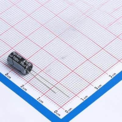 China CapXon KM100M100E110A through hole aluminum electrolytic capacitor designed for performance at 105C for sale