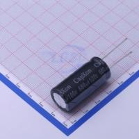 China capacitor CapXon KM681M100J355A with safety vent construction and wide operating temperature range for sale