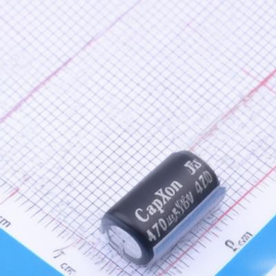 China Electrolytic Capacitor 470uF 16V CapXon GH471M016F115A with JIS C 5101 Standards and RoHS Compliance for sale