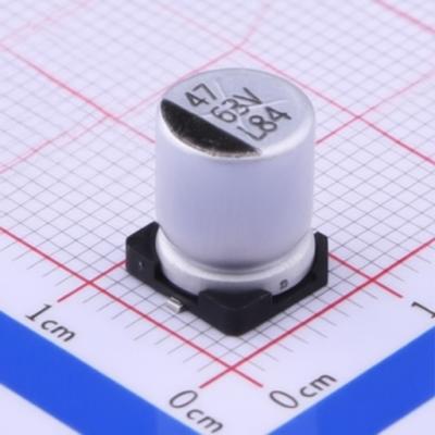 China SMD capacitor CapXon LV470M063F105ETR offering stable performance and 85 standard temperature rating for sale