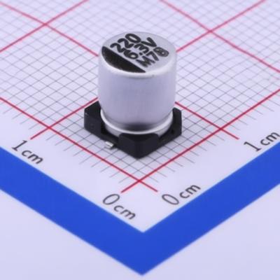 China chip capacitor CapXon MV221M6R3E077ETR featuring high CV and long life for circuit board applications for sale