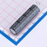China Slim aluminum electrolytic capacitor CapXon KY820M450I450ECLBV rated 450V DC with 105C temperature and THT mount for sale