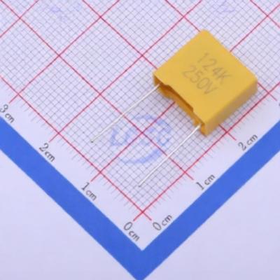China metallized polypropylene film capacitor CHAMPION MPP124K0250D131206B1015 for in interference suppression circuits for sale