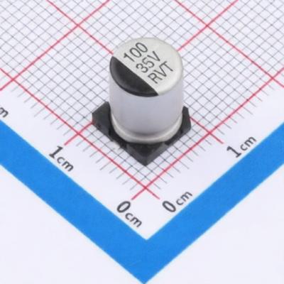 China aluminum electrolytic capacitor ChengTao RVT1V101M0810ZY with long load life and wide operating temperature range for sale
