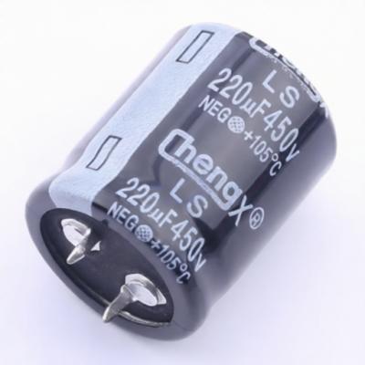 China Aluminum Electrolytic Capacitor Chengx LS227M450O30RR0VH2SP0 with wide voltage and temperature range for sale