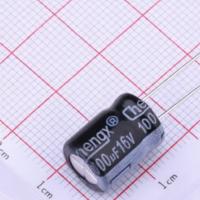 China Aluminum Electrolytic Capacitors Chengx KM108M016G13RR0VH2FP0 with Wide Temperature Range and Long Life for sale