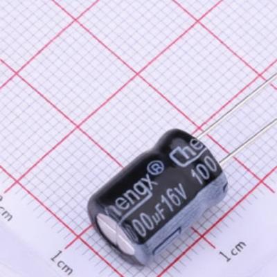 China Aluminum Electrolytic Capacitors Chengx KM108M016G13RR0VH2FP0 with Wide Temperature Range and Long Life for sale