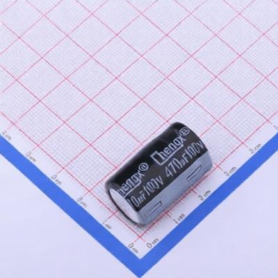 China High Temperature Aluminum Electrolytic Capacitor Chengx KM477M100K25RR0VH2FP0 with 105 Degree Rating for sale