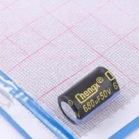 China Aluminum Electrolytic Capacitor Chengx GR687M050J20RR0VH4FP0 with 2000 to 4000 Hours Life Expectancy for sale