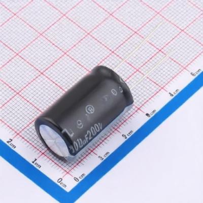 China Industrial electrolytic capacitor Chengx KM107M200K25RR0VH2FP0 with rated voltage up to 450 volts for sale
