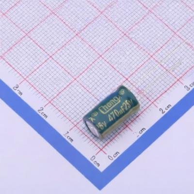 China Aluminum Electrolytic Capacitor Chengx GR477M025F14RR0VL4FP0 with Long Lifespan and Low Impedance for sale