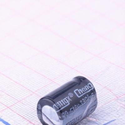 China aluminum electrolytic capacitor Chengx KM338M016J20RR0VH2FP0 with wide capacitance and voltage ratings for sale