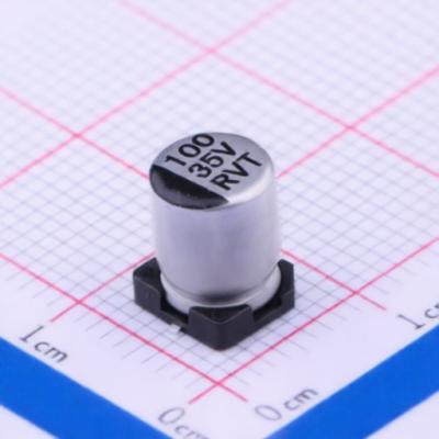 China V chip aluminum electrolytic capacitor Chengx RVT1V101M0607 rated 105C compliant with RoHS standards for sale