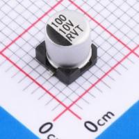 China V chip aluminum electrolytic capacitors with stable performance and RoHS Chengx RVT1A101M0505 series for sale