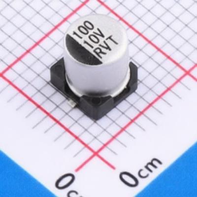 China V chip aluminum electrolytic capacitors with stable performance and RoHS Chengx RVT1A101M0505 series for sale
