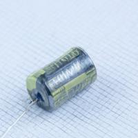China Chengx KL475M200F12RR0EH4FP0 capacitor with 4.7uF capacitance PET sleeve black body and 200 volts rating for sale