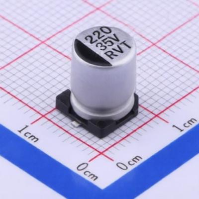 China V chip aluminum electrolytic capacitors Chengx RVT1V221M0810 suitable for various electronic applications for sale