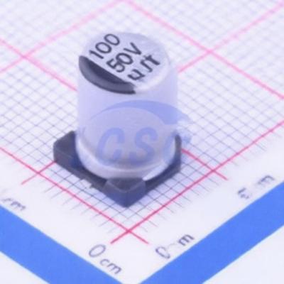 China performance V chip aluminum electrolytic capacitor Chengx RVT1H101M0810 compliant with RoHS and JIS standards for sale