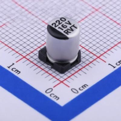 China V chip aluminum electrolytic capacitor Chengx RVT1C221M0607VG with 105C temperature rating and RoHS compliance for sale