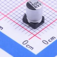 China V chip aluminum electrolytic capacitor Chengx RVT1H010M0405 with 105 degree temperature rating and RoHS directive for sale