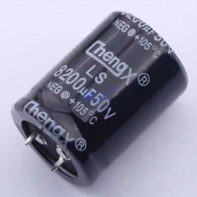 China Capacitance Range 47 to 56000F Aluminum Electrolytic Capacitor Chengx LS828M050P40RR0VH2SP0 LS Series for sale