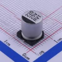 China V chip Aluminum Electrolytic Capacitors Chengx RVT1E221M0810 Rated 105C with RoHS Directive Compliance for sale