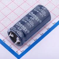 China 270 microfarads aluminum electrolytic capacitor Chengx AP277L420N45RR0VS2SP0 rated 420 volts for electronic circuits for sale