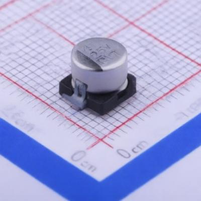 China V chip aluminum electrolytic capacitor Chengx RVT1E470M0605 with 105 degree temperature rating and RoHS compliance for sale