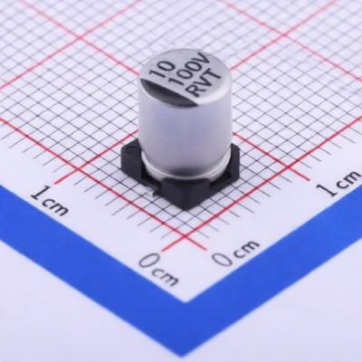 China electronic V chip Aluminum Electrolytic Capacitors Chengx RVT2A100M0607 with 105 temperature rating for sale