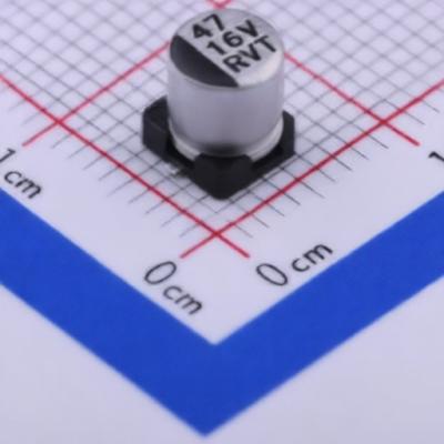 China V chip Aluminum Electrolytic Capacitors Chengx RVT1C470M0505 Rated 105C Compliant with RoHS Directive for sale