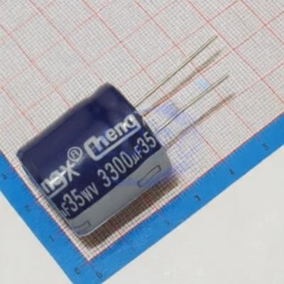 China Aluminum Electrolytic Capacitor Chengx GR338M035O25RR0VZ2FPD 3300uF 35V Low Impedance for High Frequency Applications for sale