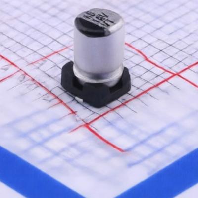 China Aluminum Electrolytic Capacitors V chip Series Chengx RVT1C100M0405 Rated Voltage 100VDC RoHS Compliant for sale