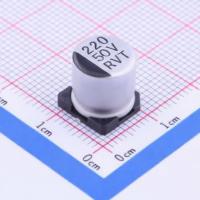 China V chip Aluminum Electrolytic Capacitors Chengx RVT1H221M1010 meeting environmental standards and 105 temperature rating for sale