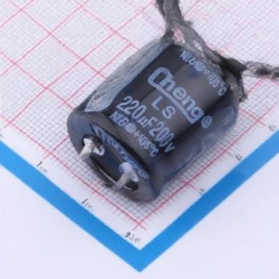 China snap in terminal aluminum electrolytic capacitor Chengx LS227M200N25RR0VH2SP0 rated for 10 to 250 volts operation for sale