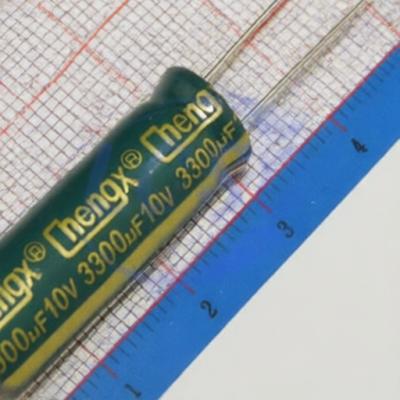 China High Capacity Aluminum Electrolytic Capacitor Chengx GR338M010G30RR0VL4FP0 with 20 Percent Tolerance for sale