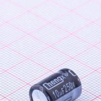 China Aluminum Electrolytic Capacitor Chengx KM106M250G13RR0VH2FP0 with stable tan max and leakage current for sale