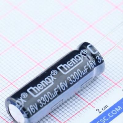 China Robust Aluminum Electrolytic Capacitors Chengx KM338M016G30RR0VH2FP0 with Wide Capacitance Selection for sale