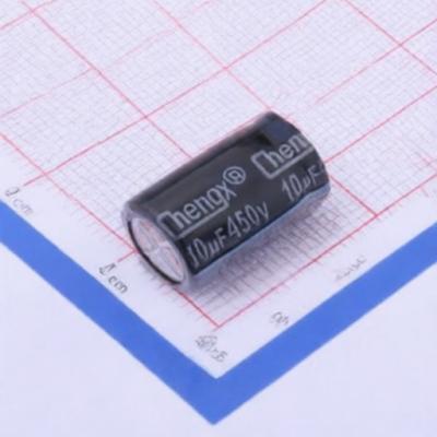 China Aluminum Electrolytic Capacitors Chengx KM106M450G17RR0VH2FP0 with Wide Temperature Range and Long Life for sale