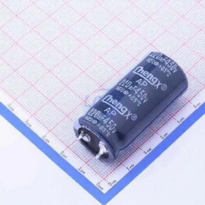 China Aluminum Electrolytic Capacitor Chengx AP227V450N45RR0VS2SP0 with 220uF Capacitance and 450V Voltage for sale