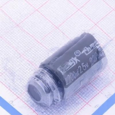 China 2200uF 25V Purple Capacitor High Frequency with Gasket Chengx KM228M025K25RR0VH2FPD Electronic Part for sale