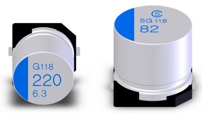 China High Reliability Conductive Polymer Aluminum Solid Capacitors Chinsan VSG1E270MCB6357L for Extended for sale