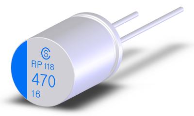 China Conductive Polymer Aluminum Capacitor Chinsan URP1C331MNN0811U for High Frequency and Stable Operation for sale